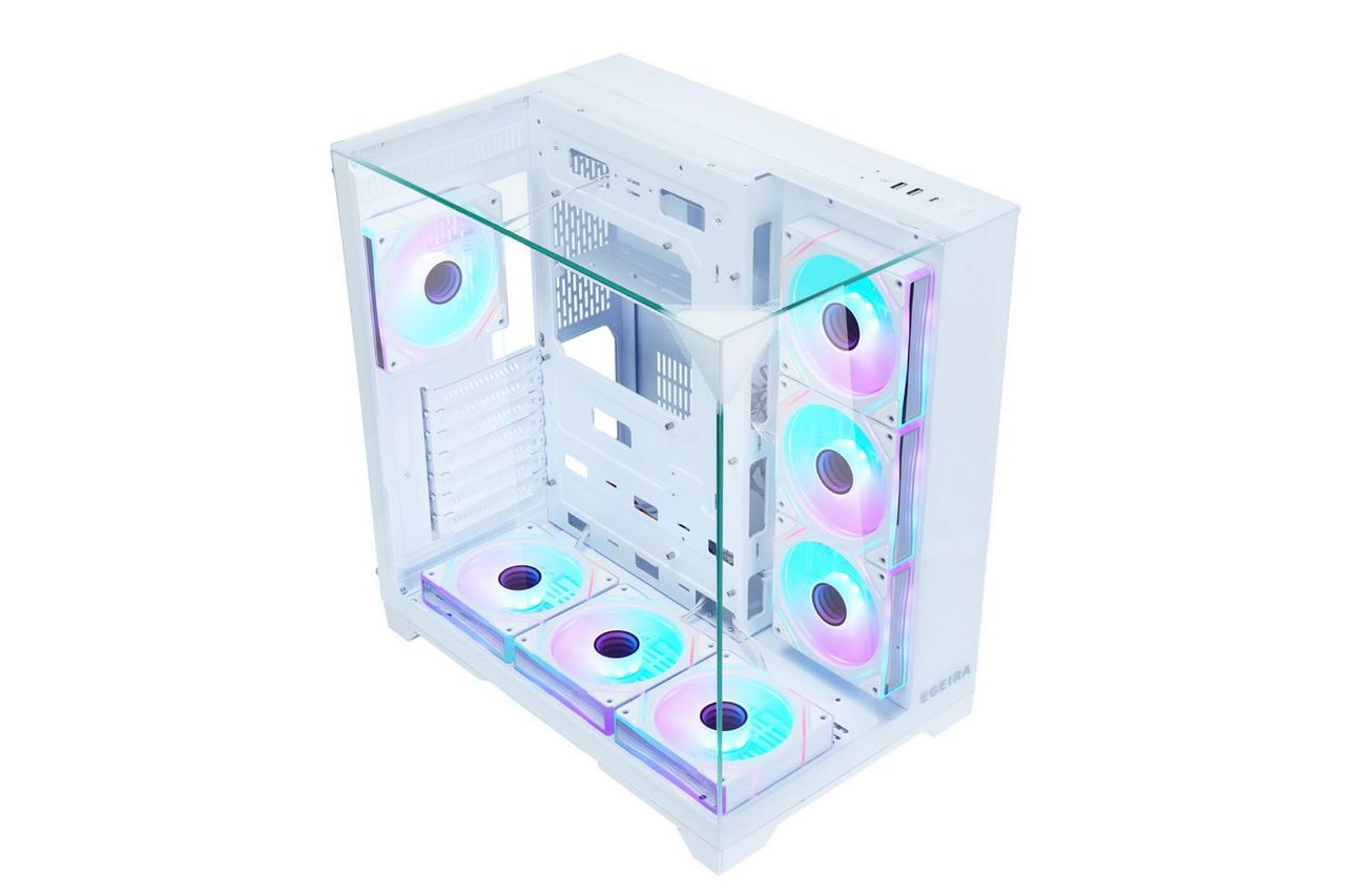 EGEIRA CASE VISION 7 Fans ARGB - White | RAIQ