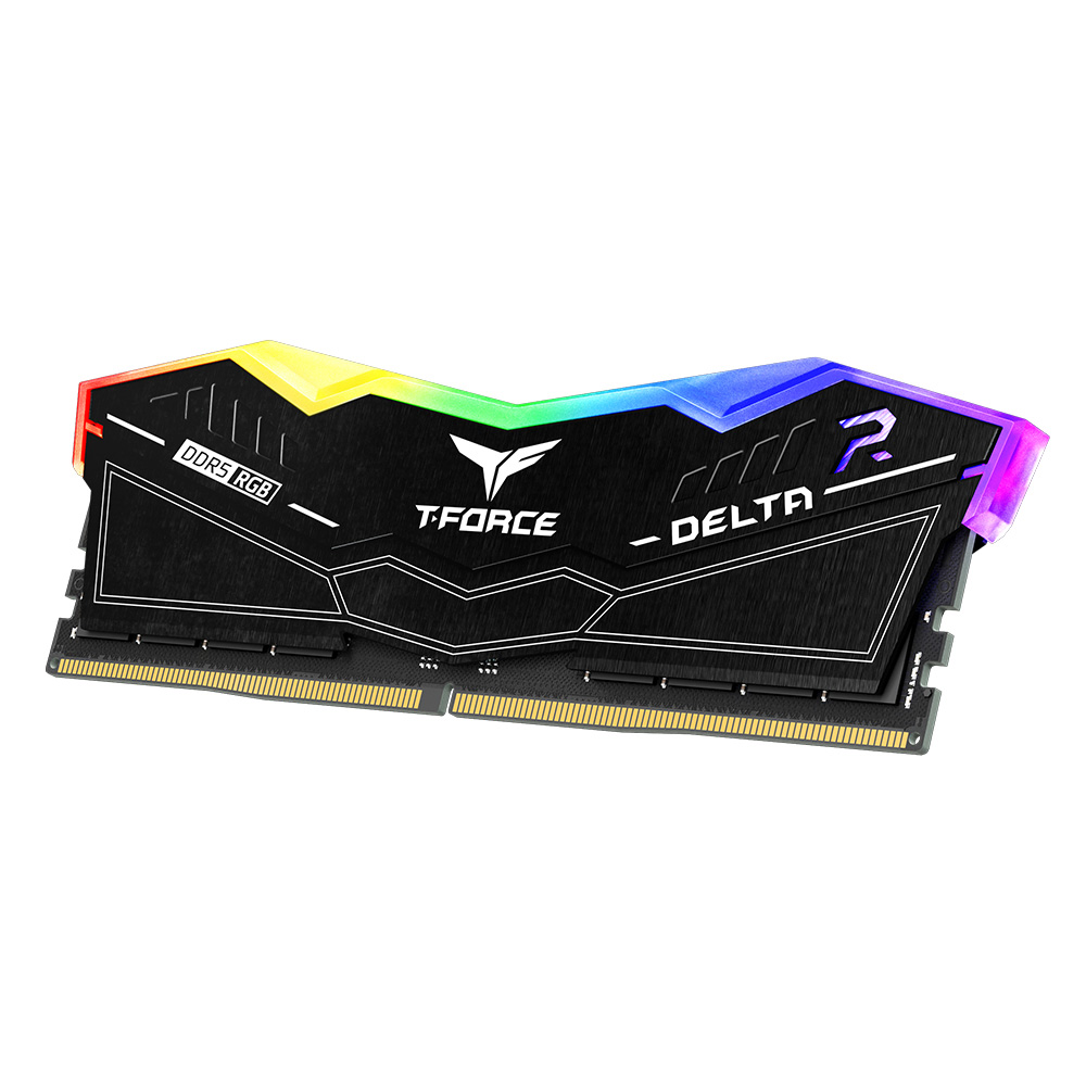 رامات تيم جروب T-Force Delta RGB DDR5 بسعة 32 جيجابايت (2×16) بسرعة 6400 ميجاهرتز - CL40 - أسود ...