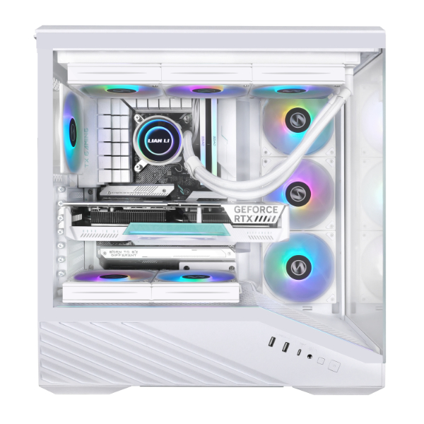 Lian Li V100 ATX Mid-Tower Pre-Installed 4 Fans ARGB - White | RAIQ
