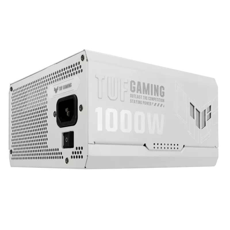 ASUS TUF Gaming 1000W 80+ Gold Fully Modular Power Supply White Edition ...