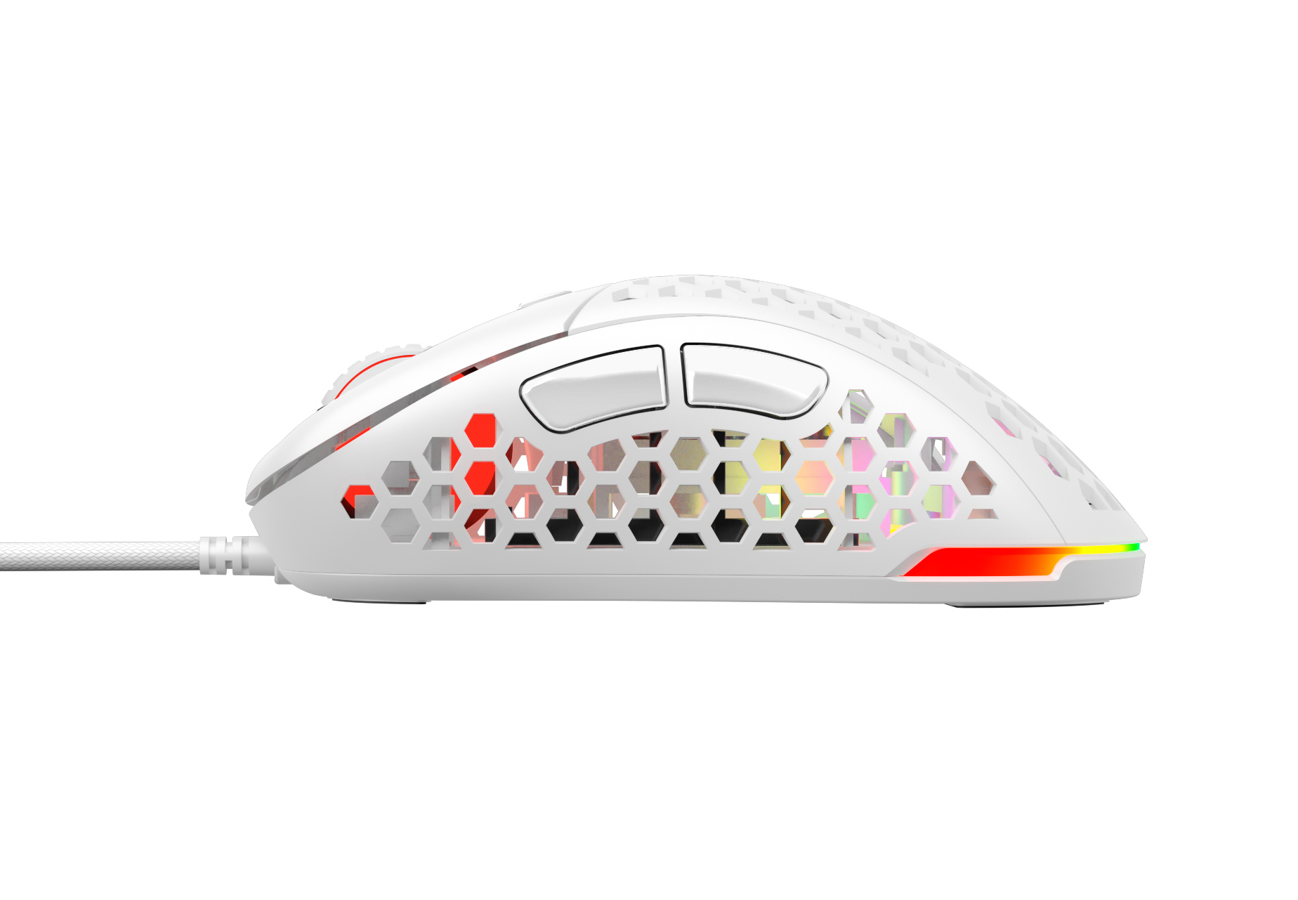 Devo Gaming Mouse - Lit-One - White - Wired | RAIQ