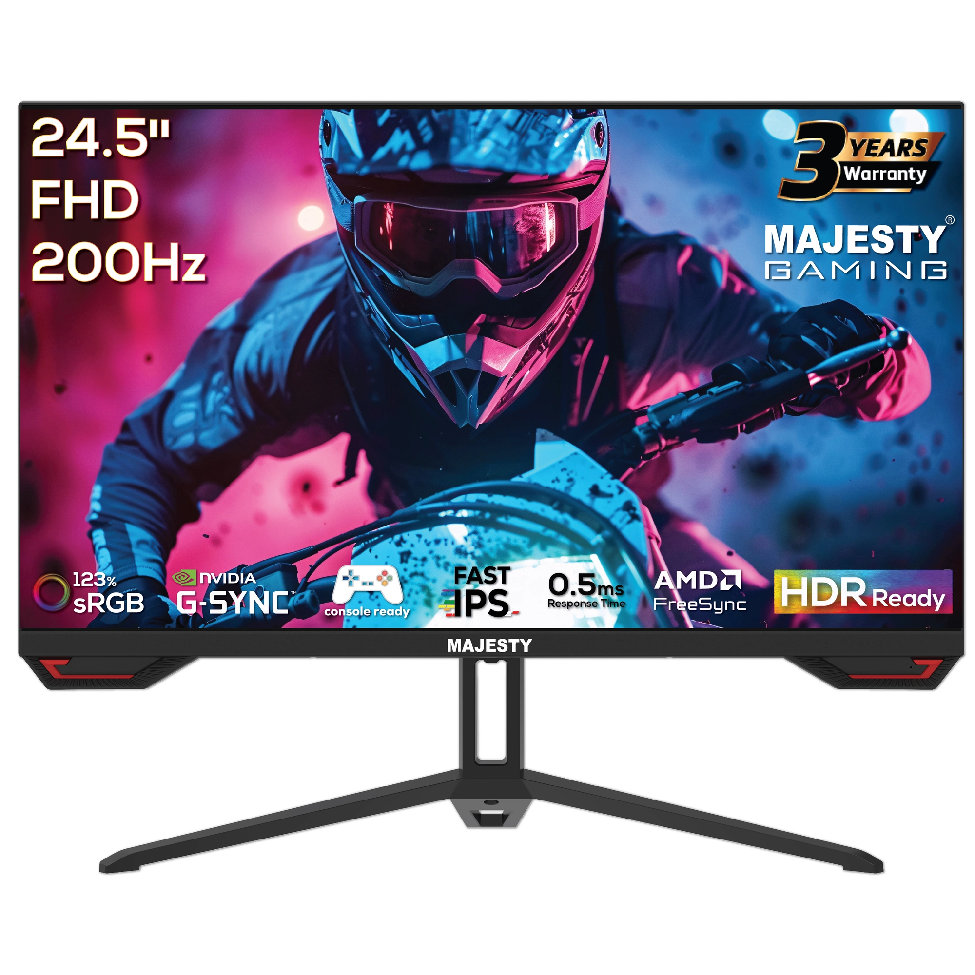 Majesty Gaming Monitor FHD 24.5 Inch | RAIQ